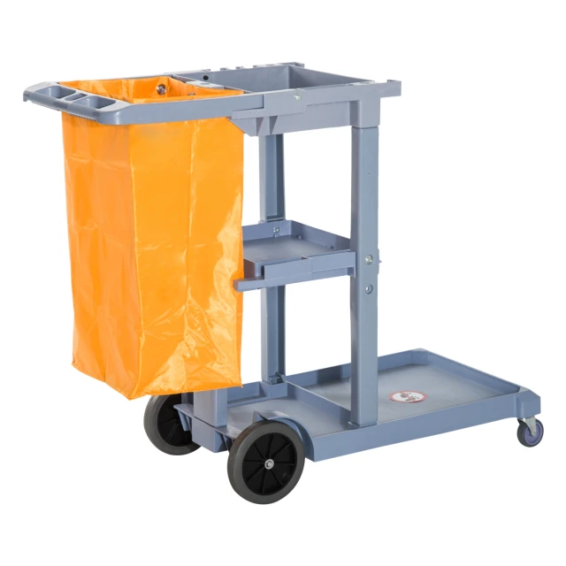 Homcom Professional Cleaning Cart with 100 Liter Bag 113 x 50,5 x 96 ...