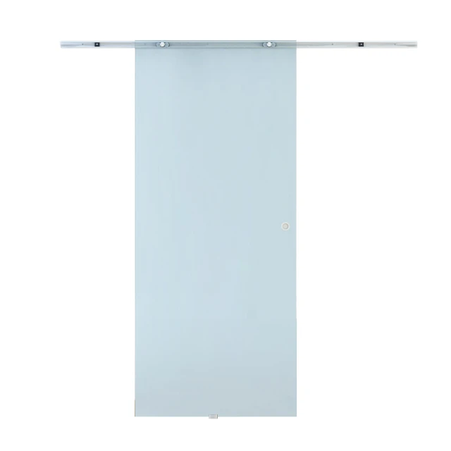 Συρόμενη πόρτα Homcom Frosted Glass με ράγα αλουμινίου, 90